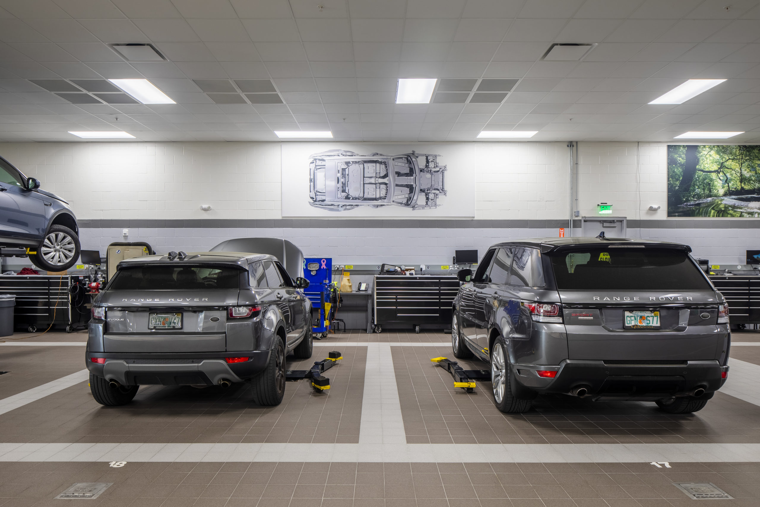 Land Rover Showroom at Reeve’s Import Motorcars, Tampa - Wilson & Girgenti